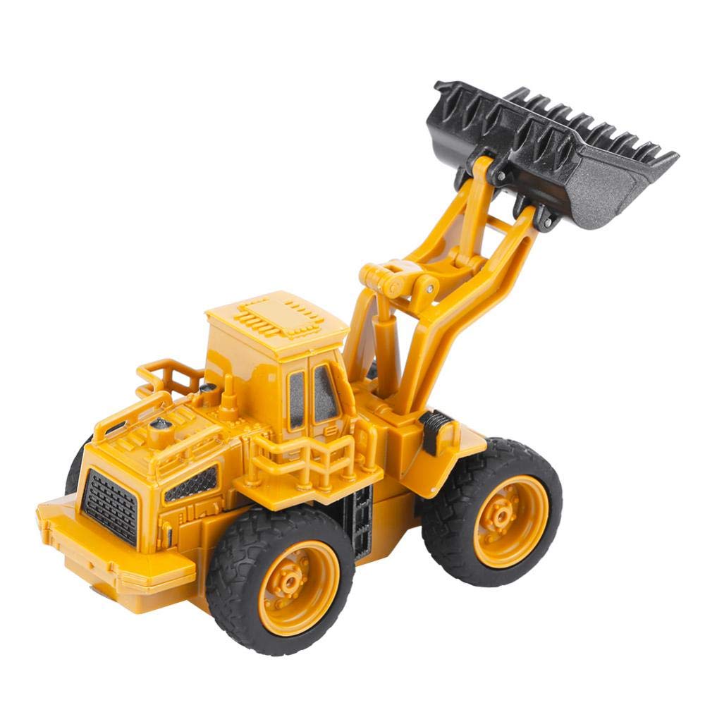 Top Race 4 Channel Mini Remote Control Front Loader Bulldozer 1:64 Scale, Mini Construction Toys Series (TR-013)