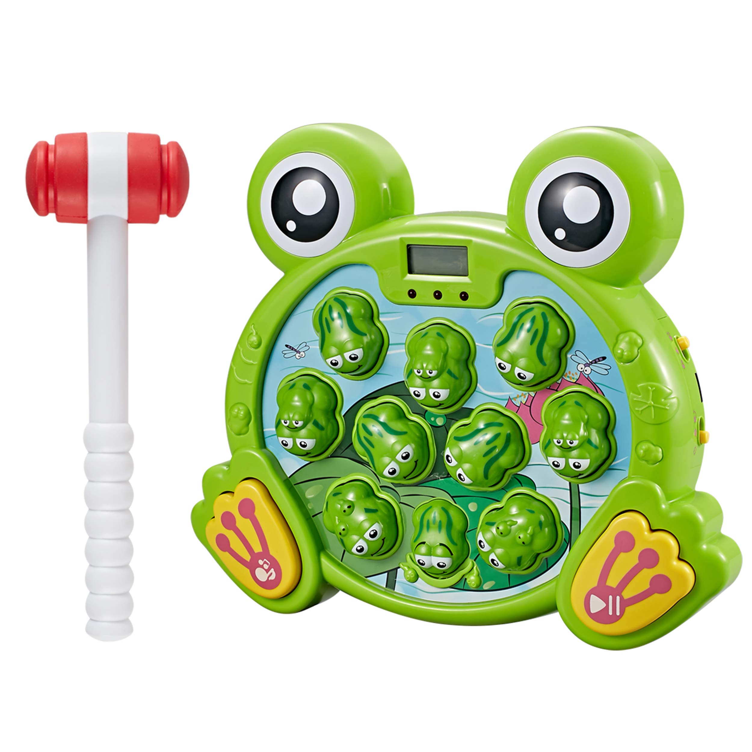 Think Gizmos Whack A Frog Game - Fun Hammering Interactive Toy for Boys & Girls, Learning, Active, Early Developmental STEM Pounding Toy for Toddlers
