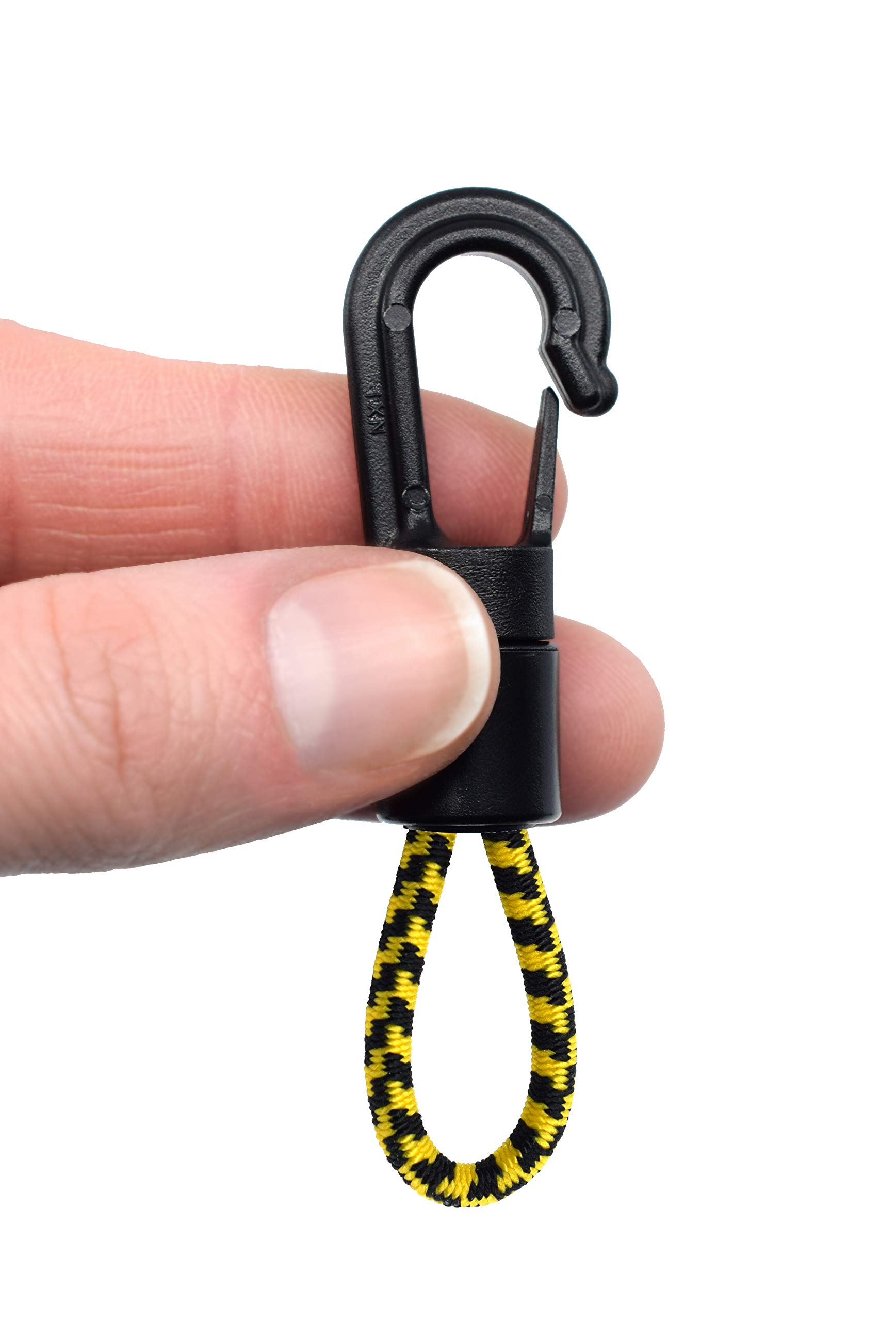 Teak Tuning Premium Complete Carrier, Zebra Colorway - Fingerboard Hook Key Chain, Stretchy Nylon - Made In the USA