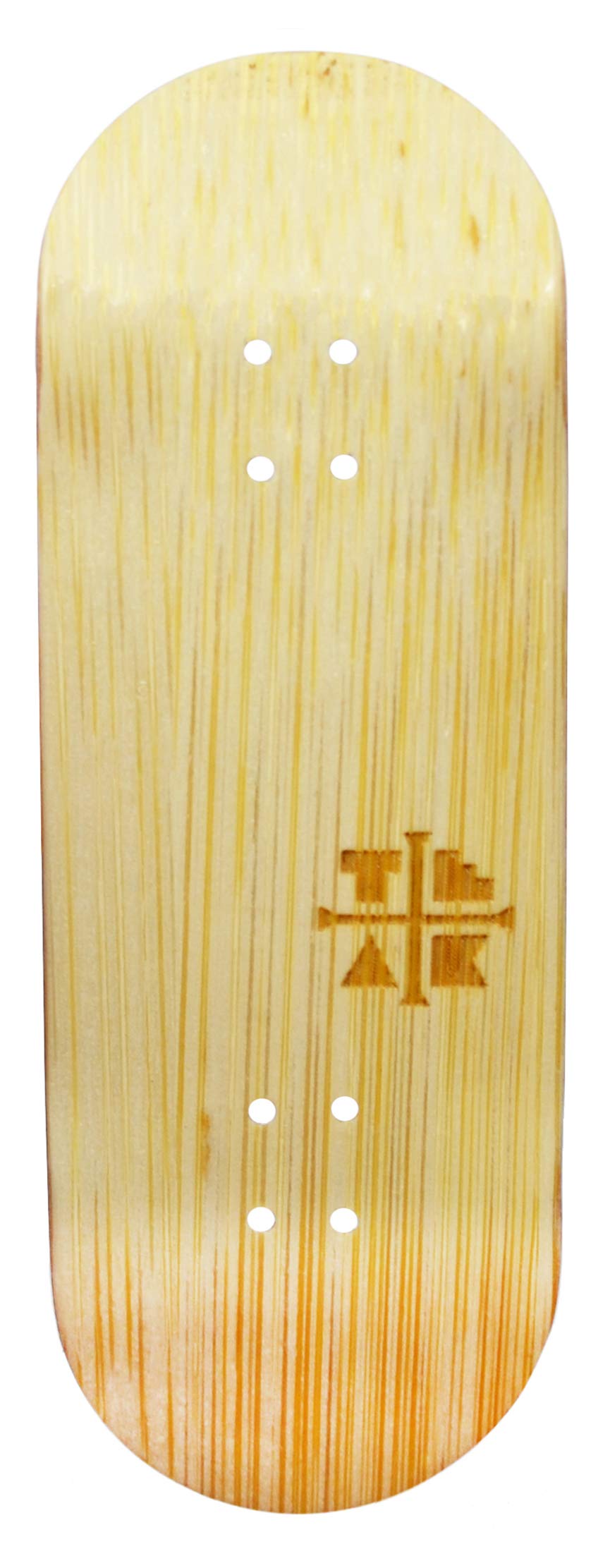 Teak Tuning Prolific Wooden Fingerboard Deck, Bamboo Samurai - 34mm x 97mm - Handmade, Pro Shape & Size - Five Plies Wood Veneer - Includes Prolific Foam Tape