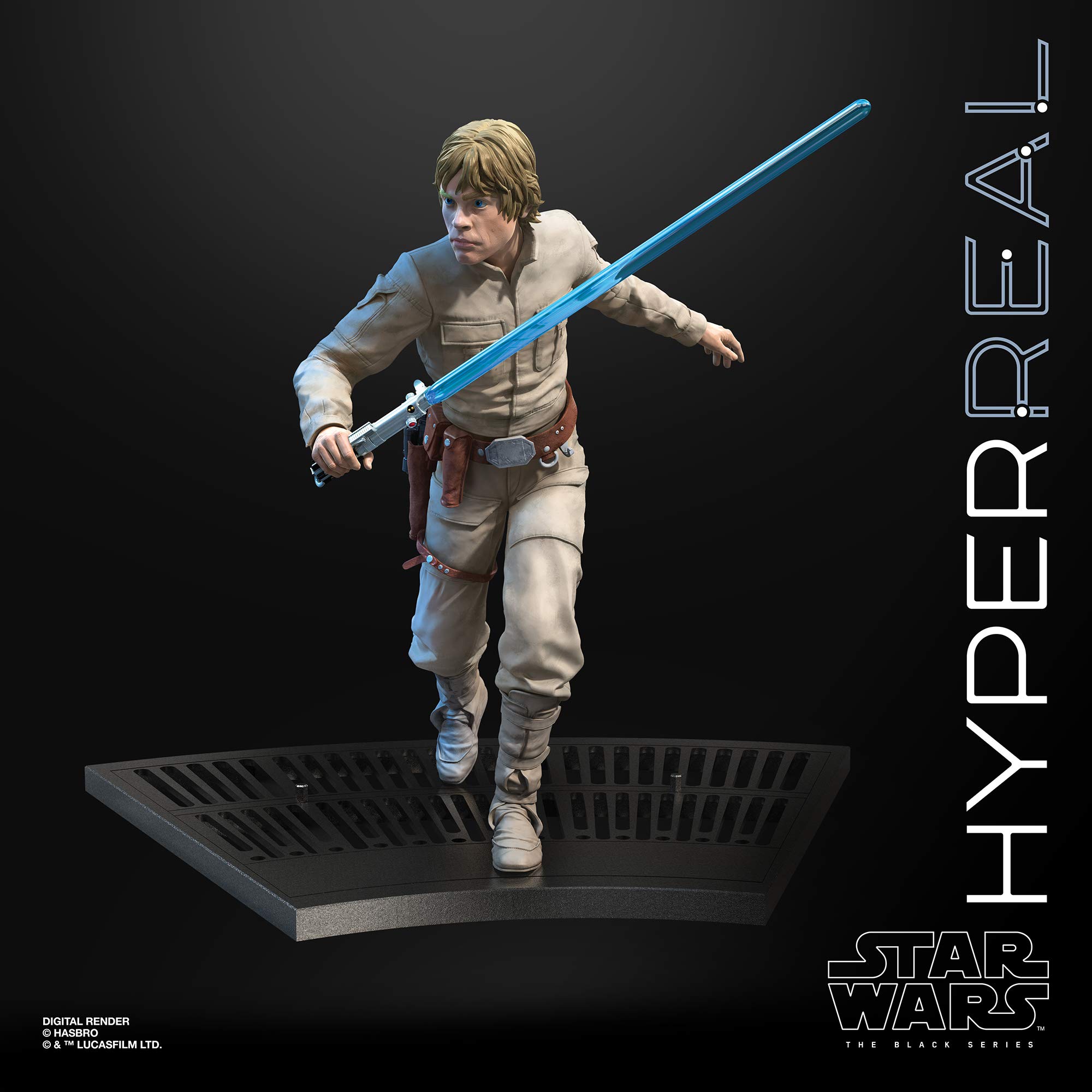 STAR WARS E6611 The Black Series Hyperreal The Empire Strikes Back Luke Skywalker Toy, Collectible 8" Scale Figure, Fans & Collectors