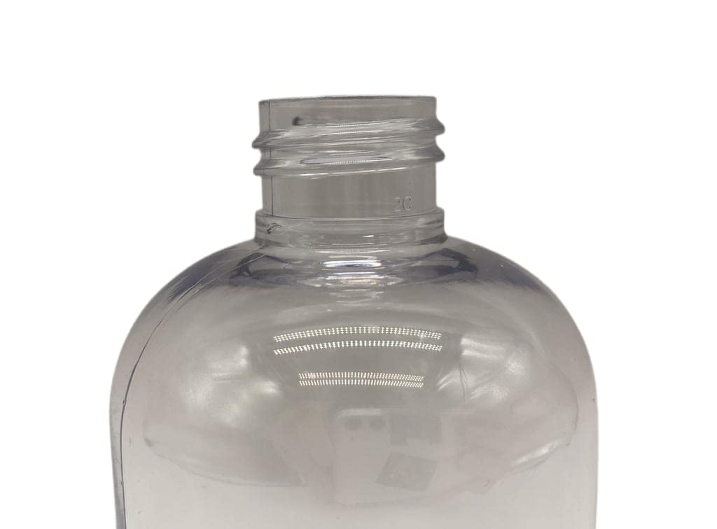 Natural Farms 12 Pack – 8 oz - Clear Boston Plastic Bottles – Black Flip Top - for Essential Oils, Perfumes, Cleaning Products