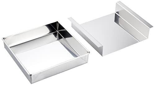 Endoshoji ATM07018 Commercial Egg Tofu Pan, 7.1 inches (18 cm), Kanto Type, Main Body: 18-8 Stainless Steel, Made in Japan