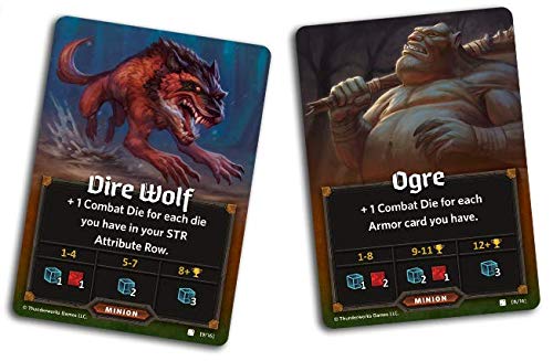 Thunderworks Games - Roll Player: Monsters and Minions | 5-Player Expansion for The Dice Game of Fantasy Character Creation | Strategy Board Game by Thunderworks Games | 1-5 Players Ages 12+