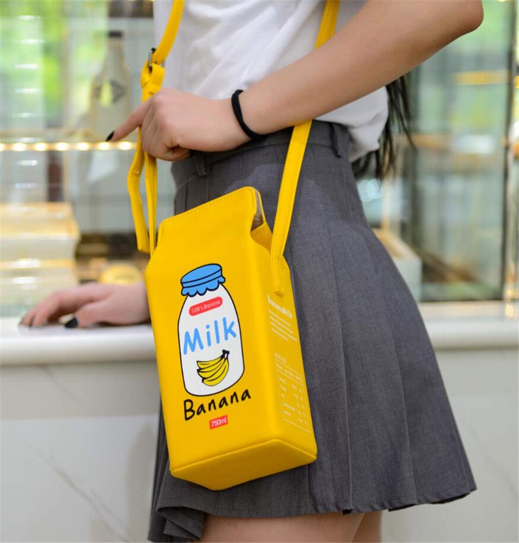 Topromise Small Crossbody Shoulder Bags for Women,Cellphone Wallet Banana Handbag Purse with Long Strap(Yellow)