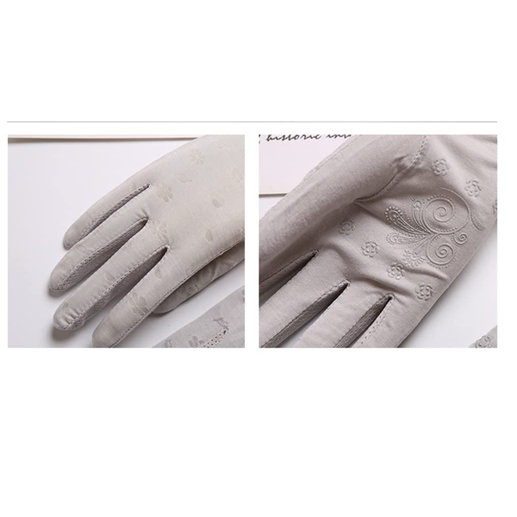 Driving Mid-Length Gloves Thin Section Arm Guard Sleeves Shading Ice Silk Sleeves Summer Women (Color : B, Size : 57 * 11cm)