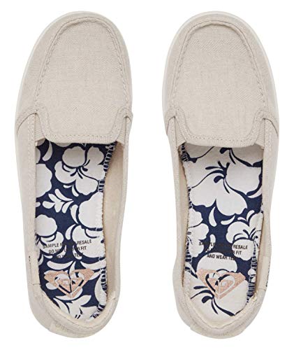 Roxy womens Minnow Slip on Shoe Sneaker, Oatmeal, 11 US