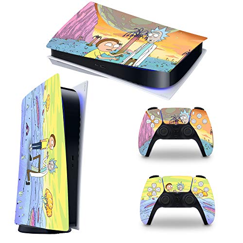 Crazy Scientist PS5 Standard Edition Console and Controller 5 Controller Skin Set - PlayStation 5 Vinyl
