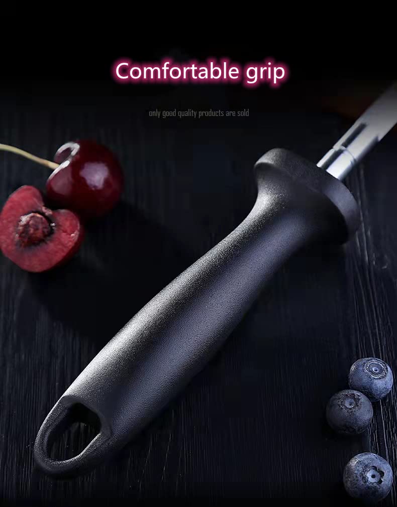 Eczixnczo Knife Sharpening Rod Steel Professional Kitchen Sharpener Honing Rods knife honing rod13 Inch Steel Rod