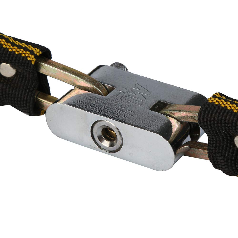 Toxz Heavy Duty Chain Lock for Motorbike Motorcycle Scooter Bike Motor Bicycle,Chain Pad Lock,Metal Chain