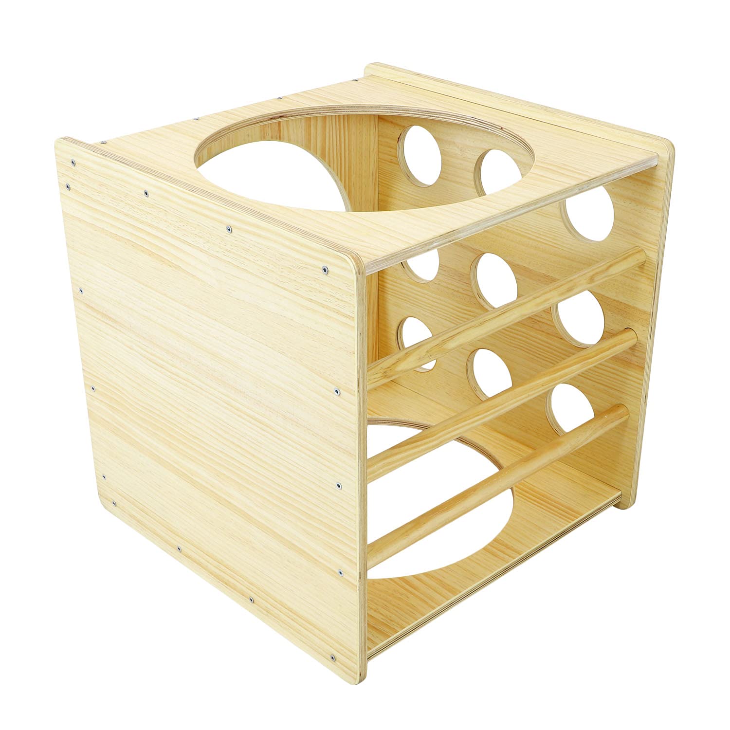 Wooden Cube Climber for Kids Toddlers, Multifunctional Climbing Toy Activity Center Indoor, CPSA Certified