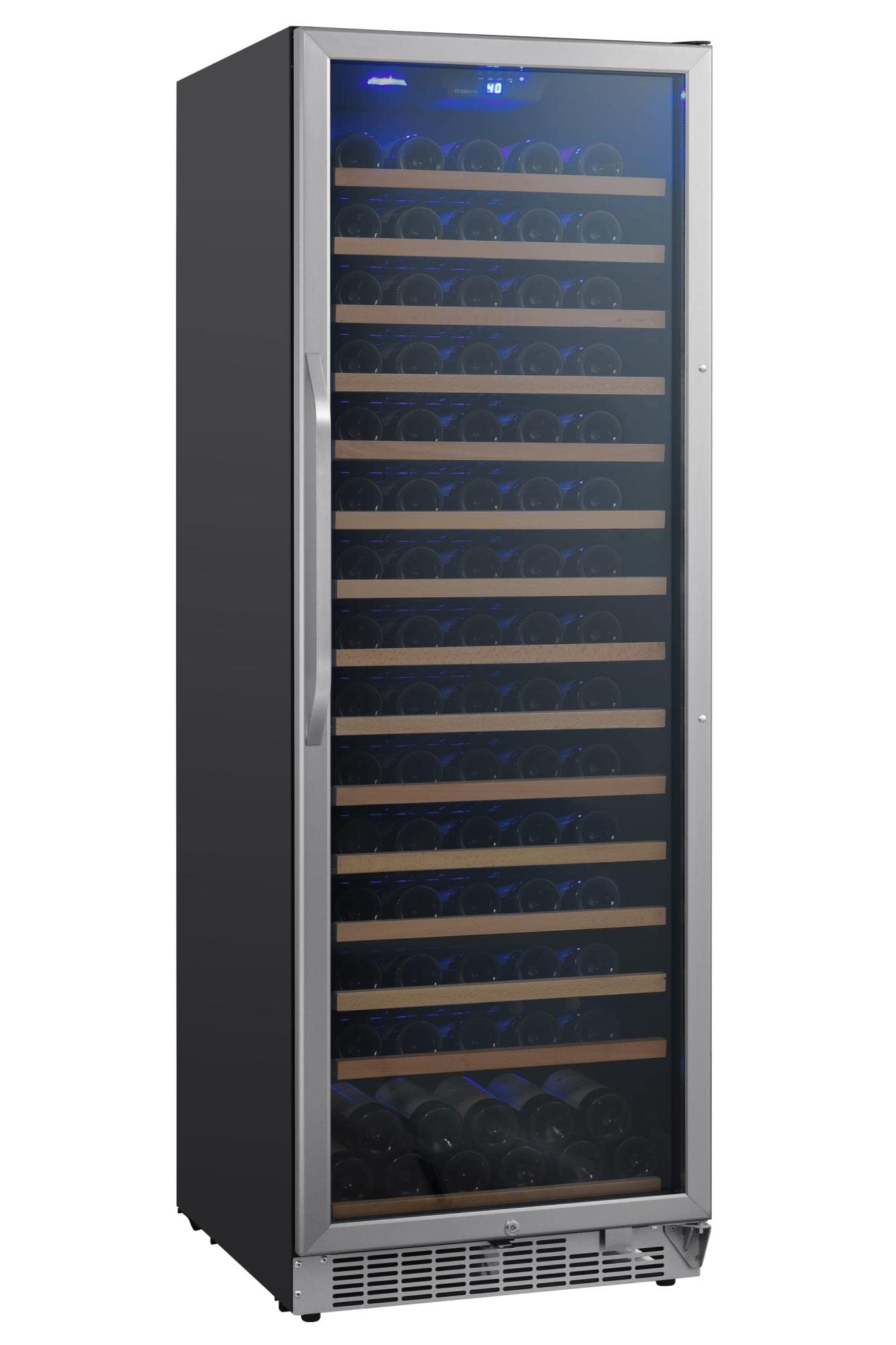 EdgeStar CWR1662SZ 24 Inch Wide 151 Bottle Capacity Free Standing Single Zone Wine Cooler with Even Cooling Technology