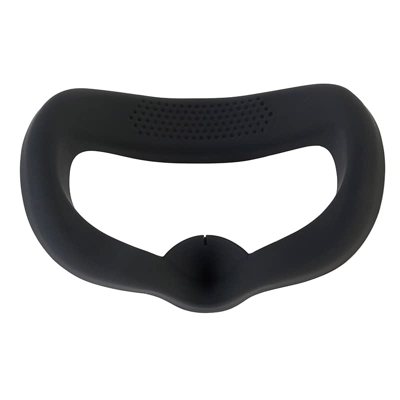 Duckart Eye Cover for Oculus Quest2, Breathable Anti-Sweat Soft Silicone Eye Cushion for Oculus Quest 2 VR Headset Black