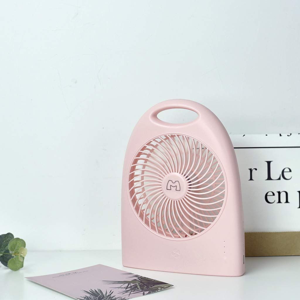 Toxz Portable Desktop Handheld Mini Fan,USB Rechargeable,Cooling Fan,Small Handheld Fan,Multi-Color,Durable Travel Fan,19.6x5.6x26cm