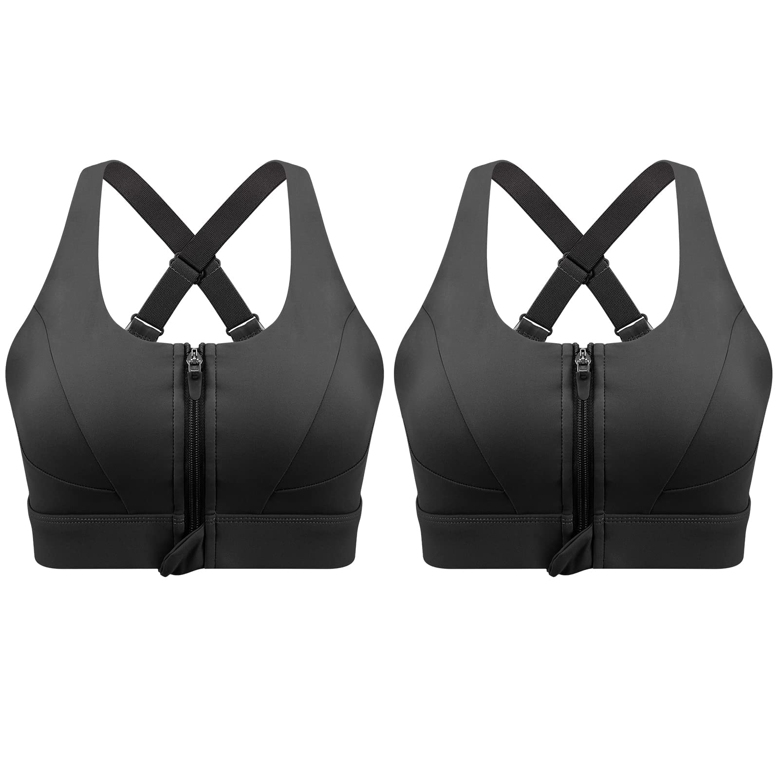 Cordaw Minimizer Bras for Women Seamless Yoga Bra Medium Impact Ultra Soft & Comfortable Underwear with Pads-Black XL