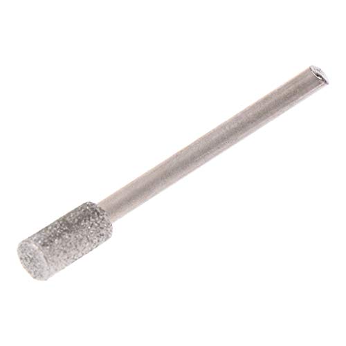 jackyee 5Pcs Coated Cylindrical Burr 5Mm Chainsaw Sharpener Stone File Chain Saw Sharpening Carving Grinding Tools Silver