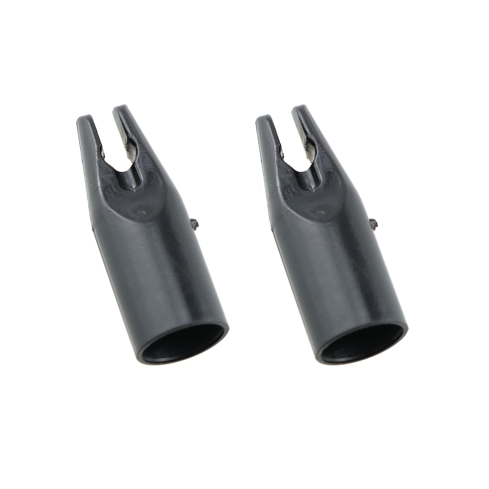 E-outstanding 25pcs Plastic Archery Arrow Nocks for ID 8mm Arrow Shaft Archery Accessory, 8x35mm