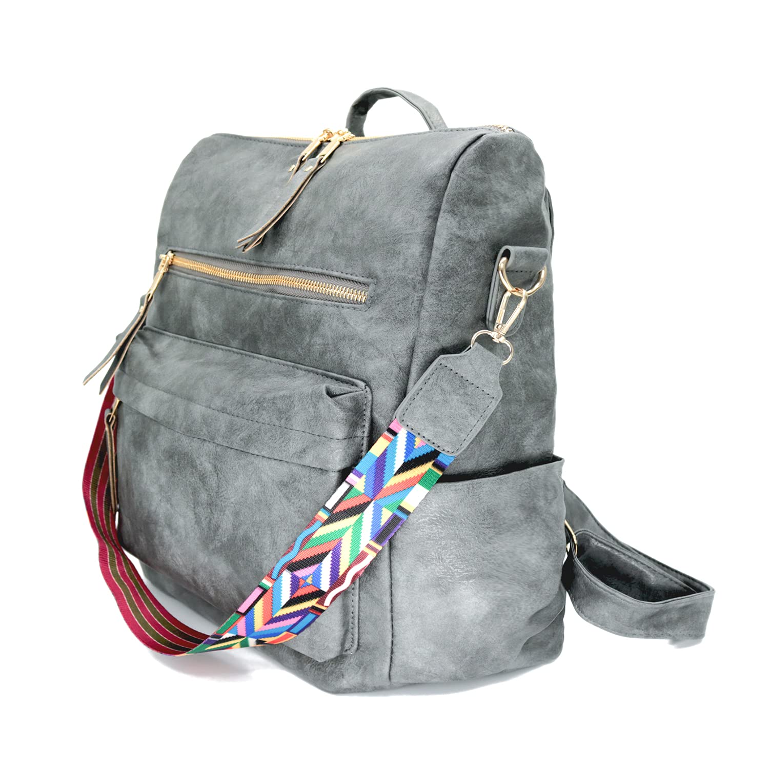 EHLJVZ Women Backpack Leather Purse Shoulder Bags Ladies Large Handbag