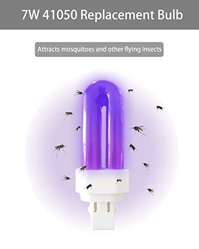 Dichroma 7W 41050 Replacement Bulbs Compatible with Dynatrap DT1050 DT1100 DT1210 DT1250 DT1260 1/2 Acre Insect and Mosquito Trap Light (2 Pack)