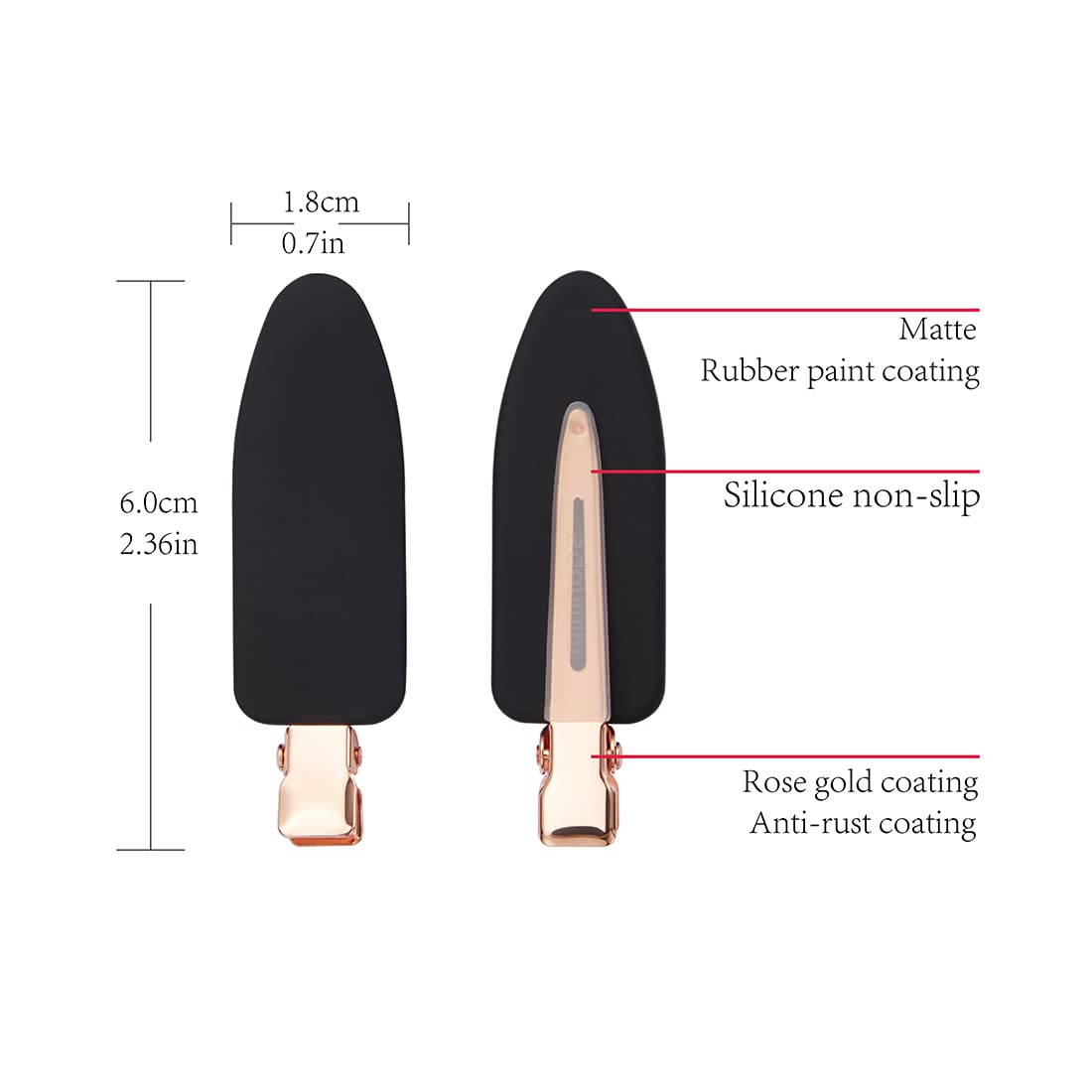 minihope 12 pieces No Bend Hair Clips, No Crease Curl Pin Clips for Makeup Application,2022 style, non-slip.Hair won't get caught between plastic attached to metal. (Morandi)…