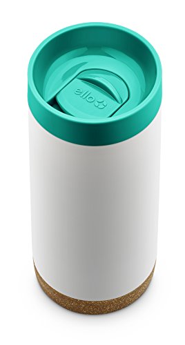 Ello Cole Vacuum-Insulated Stainless Steel Travel Mug, Teal, 16 oz