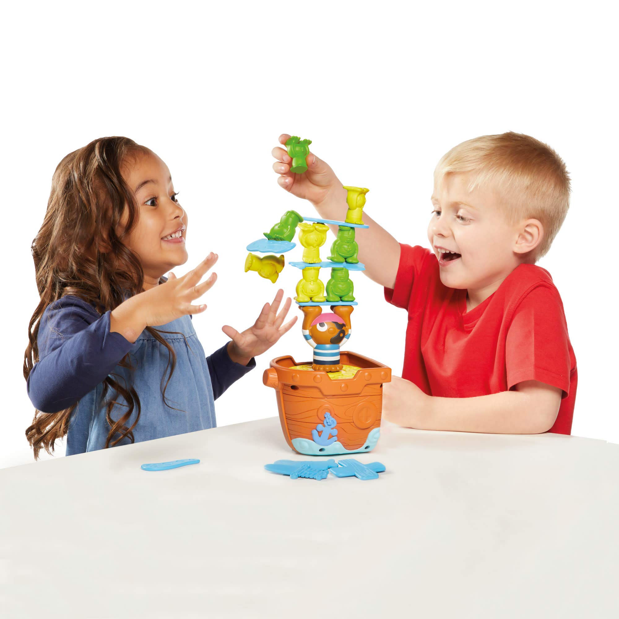 TOMY Pile Up Pirates Game - Provides Plenty of Swashbucklin' Fun on Family Game Night
