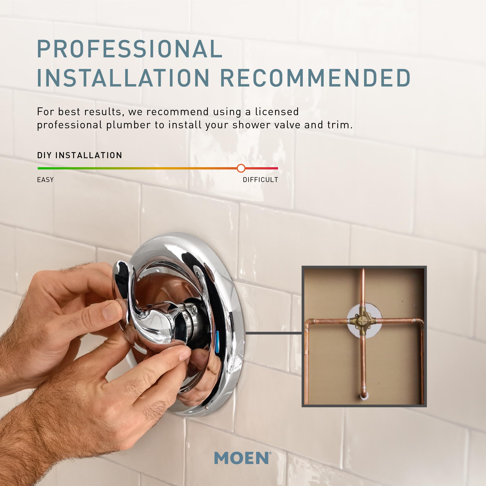 Moen Engage Magnetix Matte Black Multi-Function Handshower and Rainfall Shower Head Trim Combo with Shower Handle, Tub Spout, Metal Hose and Valve, 82304BL