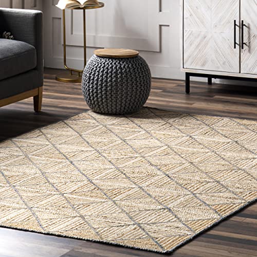 Rugs USA x Lauren Liess Marigold Vintage Tasseled Area Rug, 8' x 10', Brown