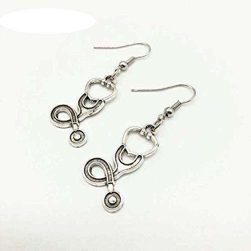 New Hospital Medical Bag Earrings Stethoscope Earrings Syringe Earrings (2Pairs #3)