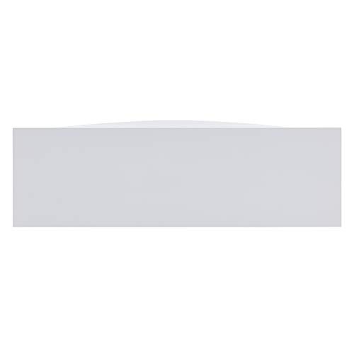 SEI Furniture Jacksdale Faux Stone Accent Electric Hidden Media Shelf Fireplace, White