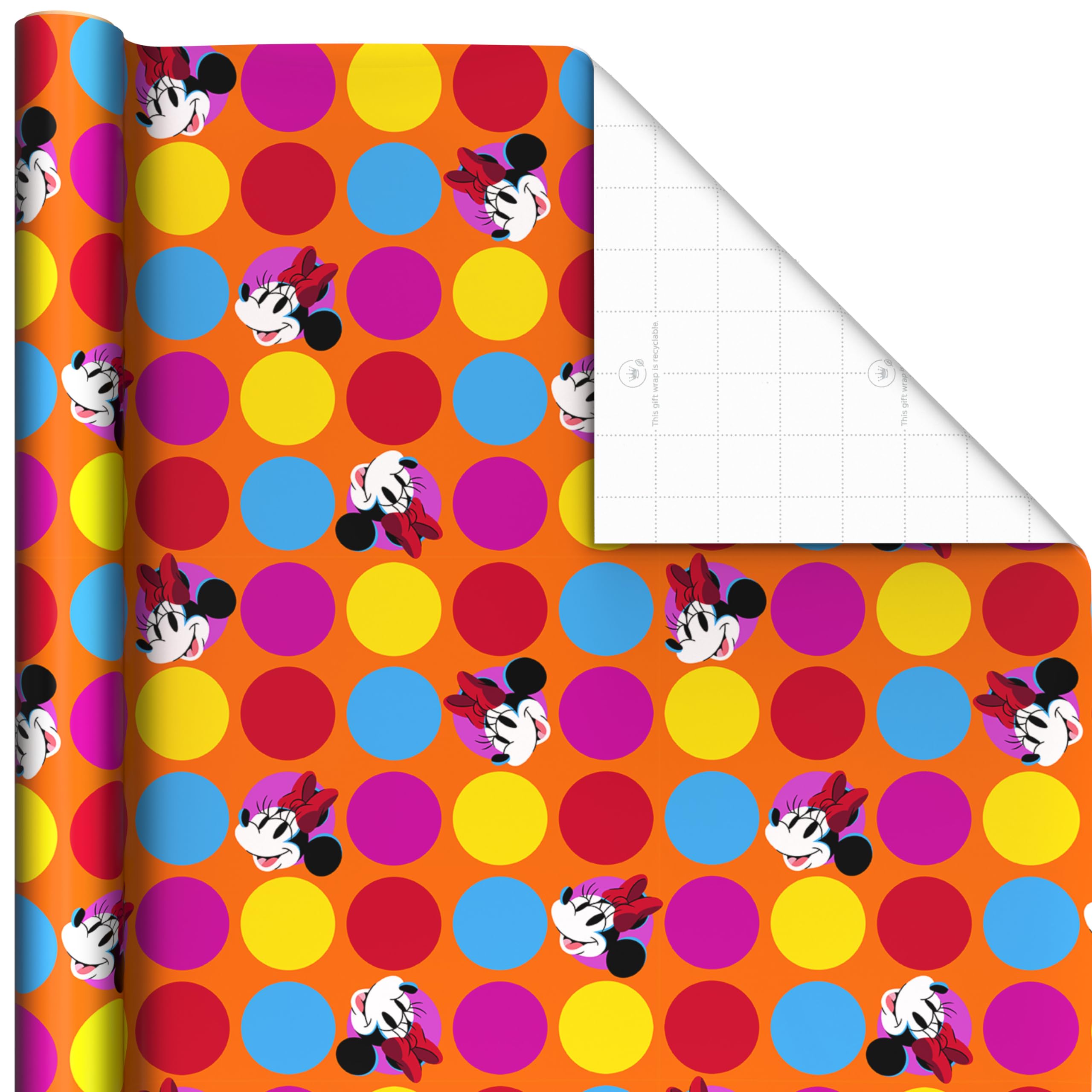 Hallmark Disney Wrapping Paper Rolls for Kids Birthdays, Christmas, Any Occasion (Set of 3 Rolls: 60 sq. ft. ttl.) Mickey Mouse, Minnie Mouse, Pluto, Donald Duck, Daisy Duck