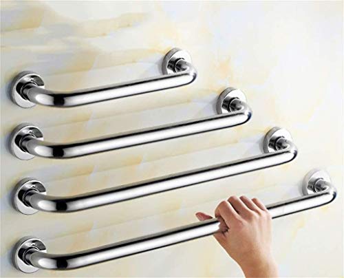 XHALERY Shower Aids,Safety Grab Rails,Bathroom Support Handle,Pure 304 Stainless Steel Bathtub Armrest,Bathtub,Toilet, Bathroom,Kitchen,Stairway Handrail (Color : Silver, Size : 85cm)