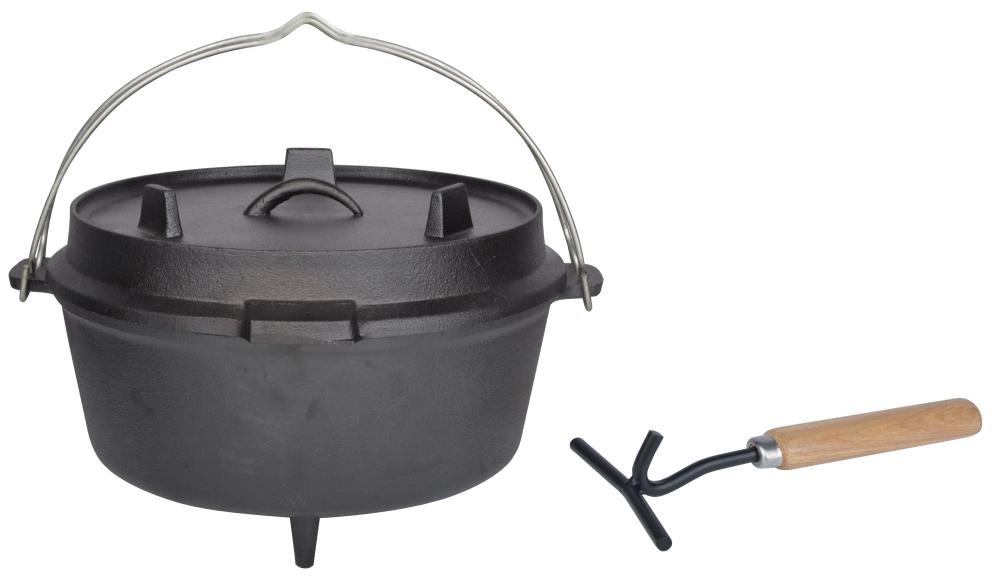 Esschert Design Dutch Oven, 12", Black