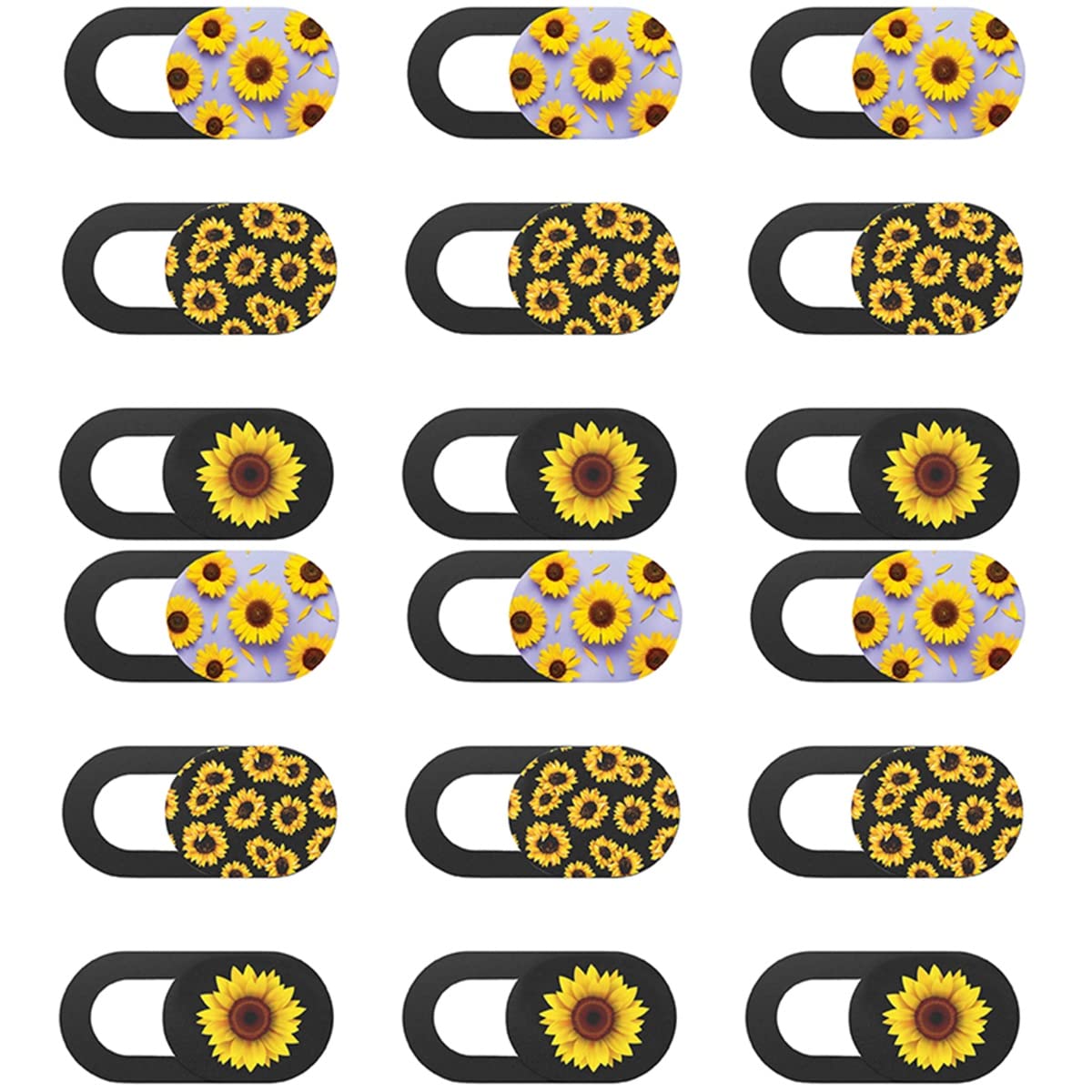 SOLUSTRE 18 pcs Camera Cover Laptop Webcam lid Webcam Blocker Tablet Laptop Tablet Computer Camera for Computer Webcam Cover Slide Privacy Lens Cover Computer Lens Cover Cell Phone Lens Cap