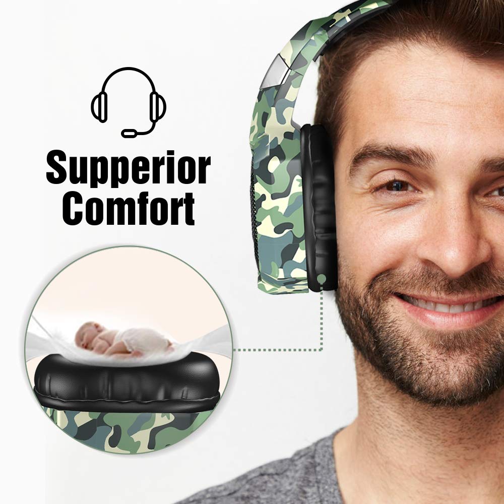 VersionTECH. Gaming Headset - Updated K8 Headset Gaming for PS4 New Xbox One, Stereo Over-Ear Headphones with Noise-canceling Microphone & LED Lights for PC Computer Mac Laptop Nintendo Switch Games