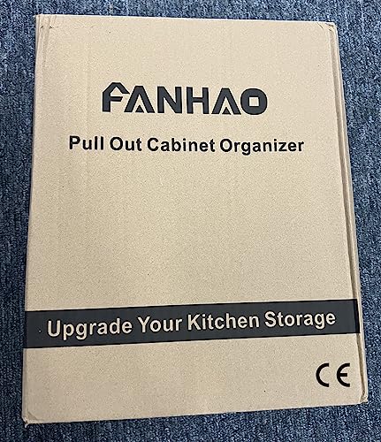 FANHAO Pull Out Spice Rack Organizer for Cabinet, Heavy Duty Slide Out Seasoning Kitchen Organizer, 2 Tier Cabinet Organizer Under Sink Organizers, 8.7" W x10.3 D x10.8 H, Chrome