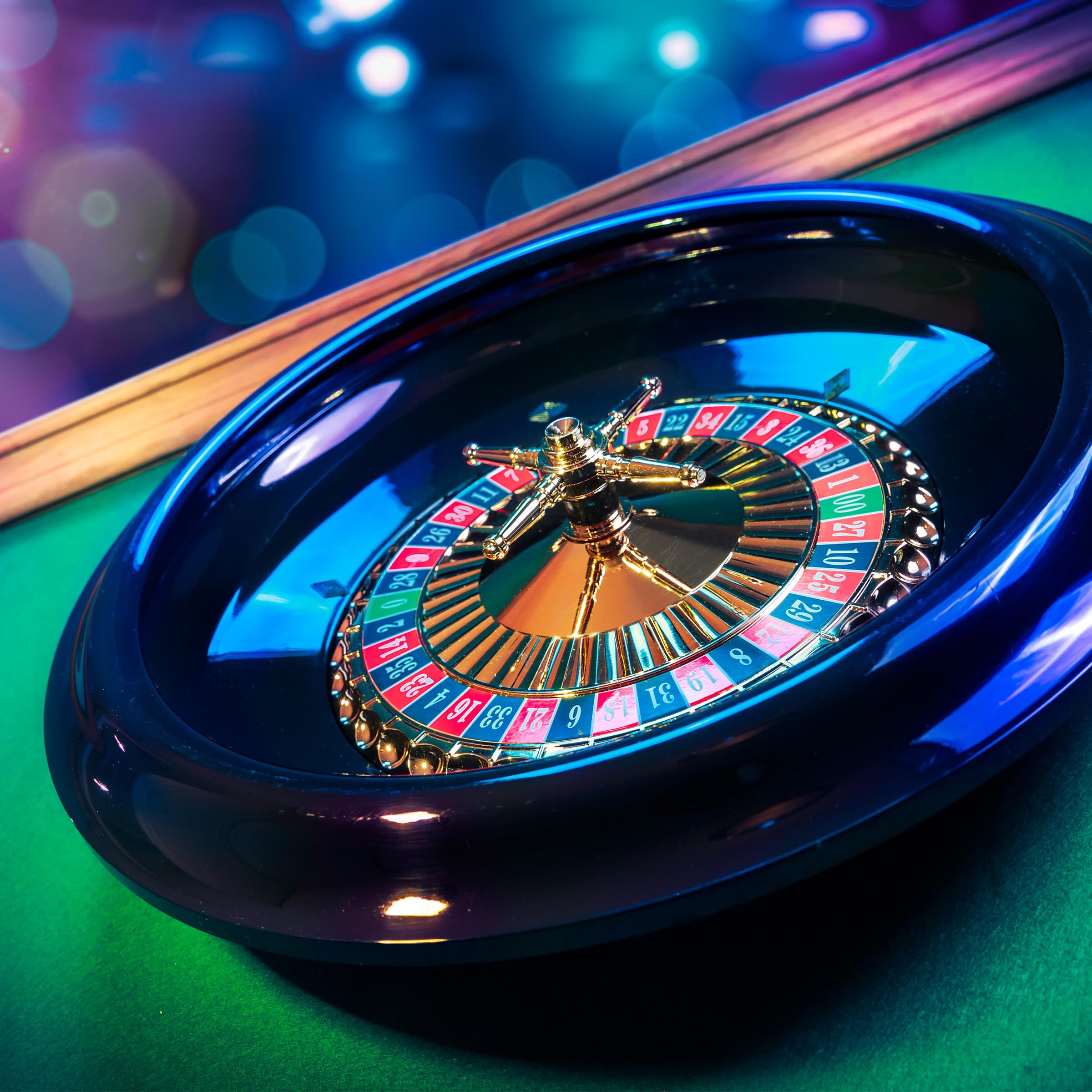 Trademark Poker Roulette Wheel Set β 16-Inch Gambling Wheel with Reversible Roulette and Black Jack Table Cotton, Chips, 2 Decks of Cards, and More