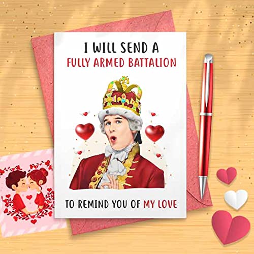 Funny Hamilton Valentine's Day Card - Romantic Card, Galentines Card, Cute Love Card, Funny Valentines Day, Funny Love Card [00390]