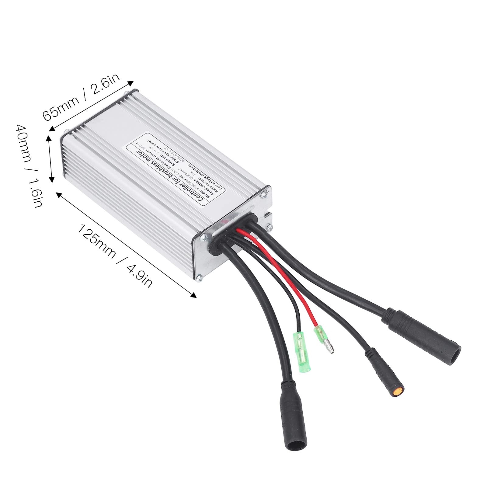 Electric Conversion Kit,36V 48V 500W Brushless Motor Controller Kit with LCD7C Display 1 to 2 Connecting Line for Electric Vehicles and Scooters