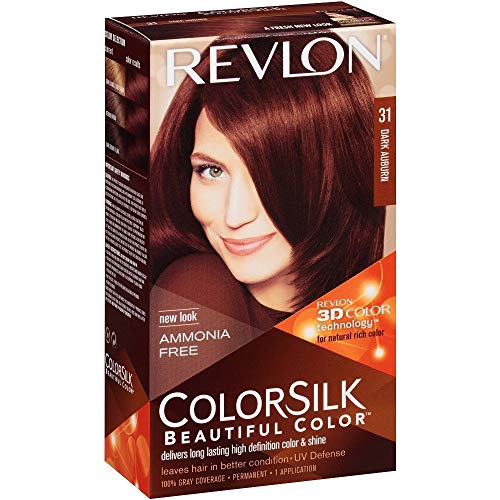 Revlon ColorSilk Hair Color, [31] Dark Auburn 1 ea (Pack of 5)