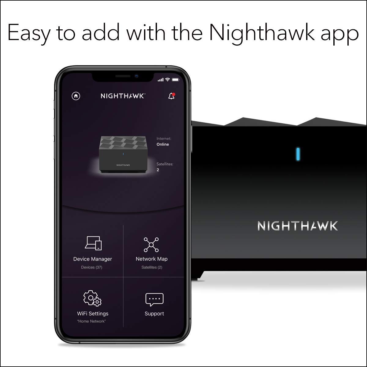 Nighthawk Dual-Band WiFi 6 Mesh Add-on Satellite