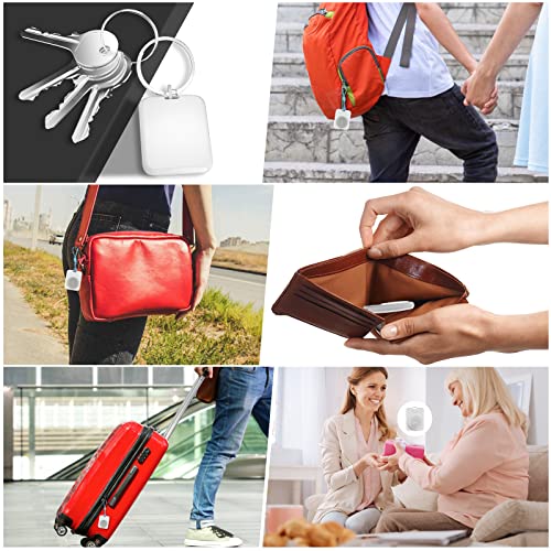 Key Finder 1 Pack, Key Locator Bluetooth Tracker with Loud Beep Sound, Smart Wallet Bag Luggage Tracker Tag for Find My App (iOS Only), 120 Feet Remote Control Anti-Lost Tracker Item Remote Finder