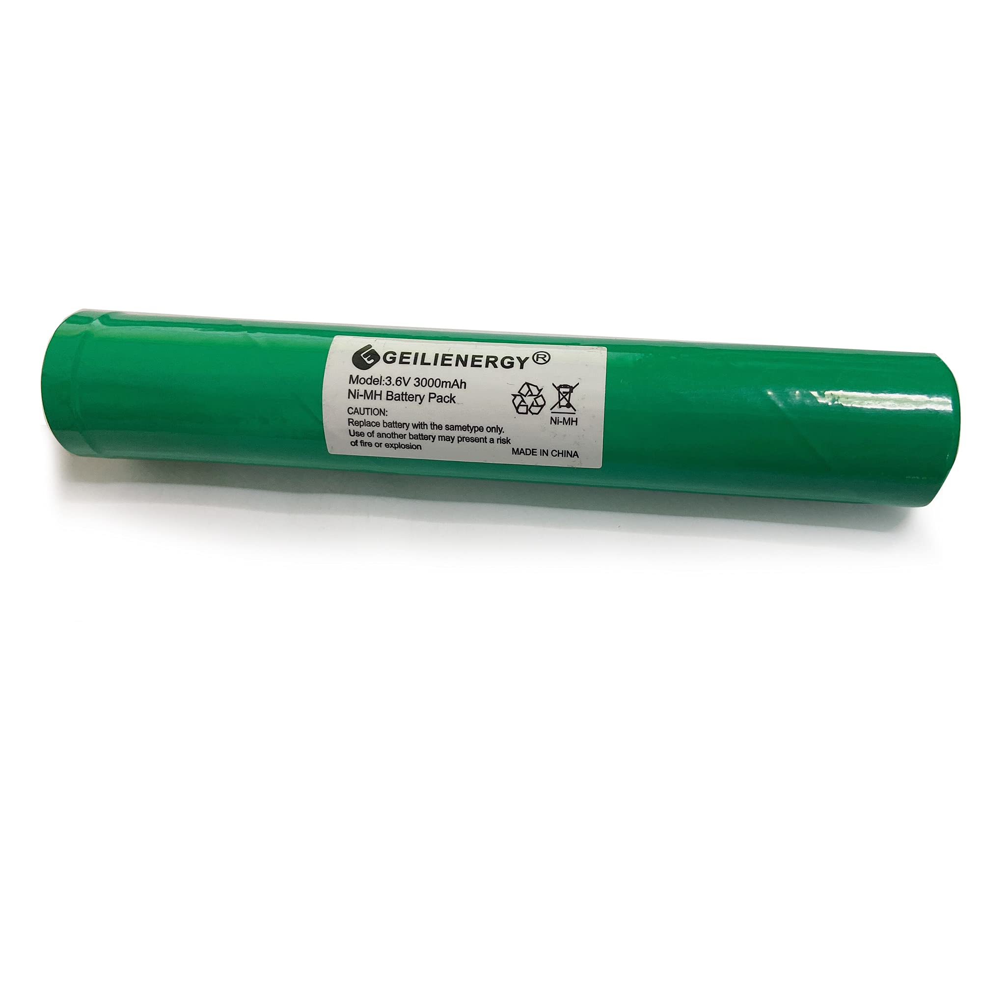 GLEPOWEER Battery Compatible with Streamlight Stinger 75375 75175 LED HP, XT, DS, Pelican M9, FL126 Flashlight（3.6V 3000mAh Ni-MH ） Battery 1-Pack