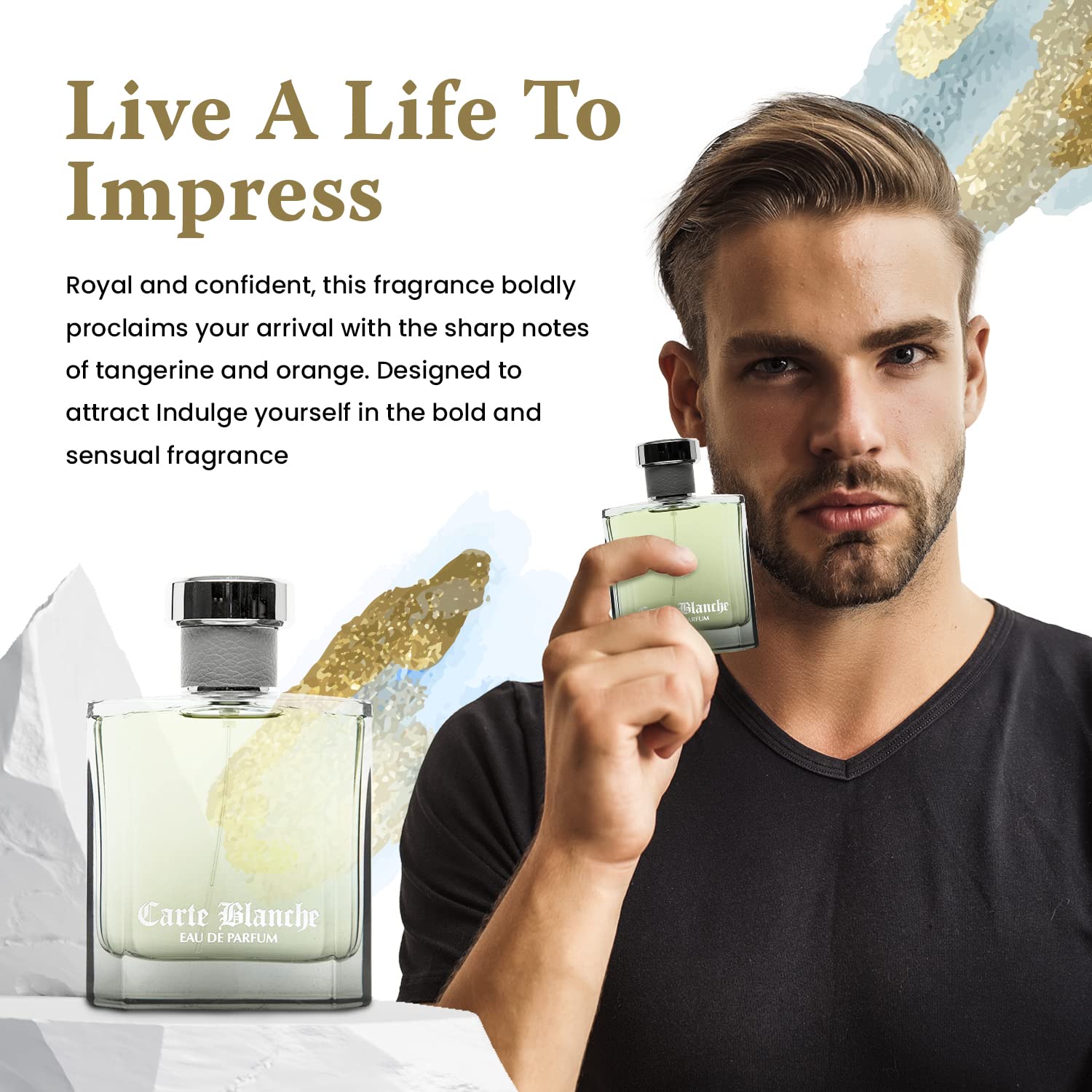 Eclectic Collections Cologne For Men - INSPIRED by I A ING Men Cologne - Tangerine, Orange, Cranberry, Cassis - Confident, Vibrant, Fruity, Assertive (3.4 fl oz / 100 ml)