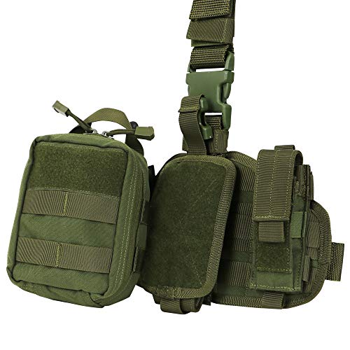 Condor Outdoor EMT Tactical Leg Rig with Detachable MOLLE Pouches (OD Green)