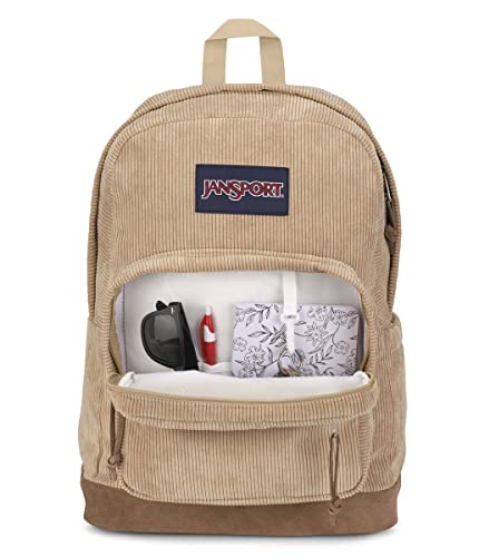 JanSport Right Pack Expressions Backpack - Travel, Work, or Laptop Bookbag - Curry Corduroy