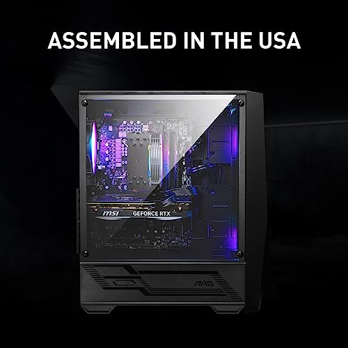 MSI Codex R Gaming Desktop: Intel Core i5-13400F, RTX 4060, 32GB DDR5, 2TB M.2 NVMe Gen3, RGB Fan Cooling, 650W 80+ Gold, Keyboard & Mouse, DIY Friendly, Windows 11 Pro: 13NUC5-068US