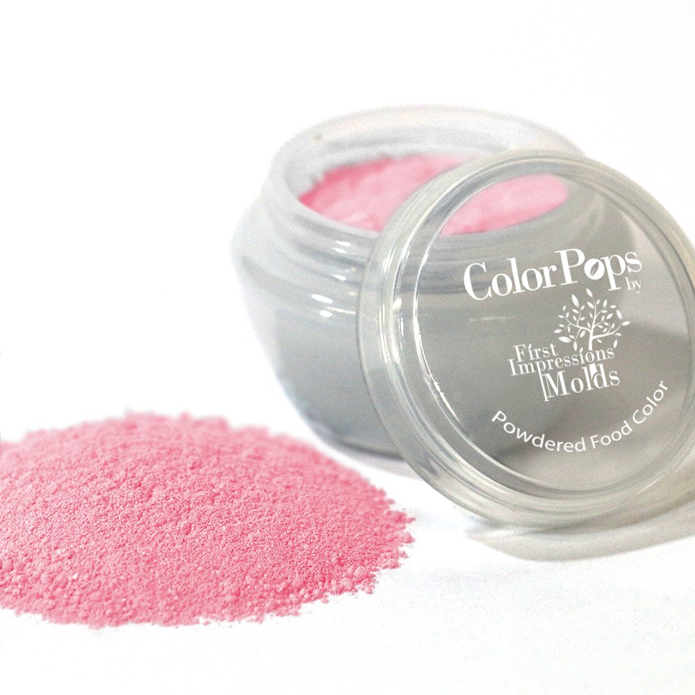 ColorPops by First Impressions Molds Matte Pink Shades Edible Powder Food Coloring for Cake Decorating, Baking, Chocolate, Candy, Cookies 10 gr/by volume single jar Manufactured in the USA (Matte Pink 13, 10g/vol)