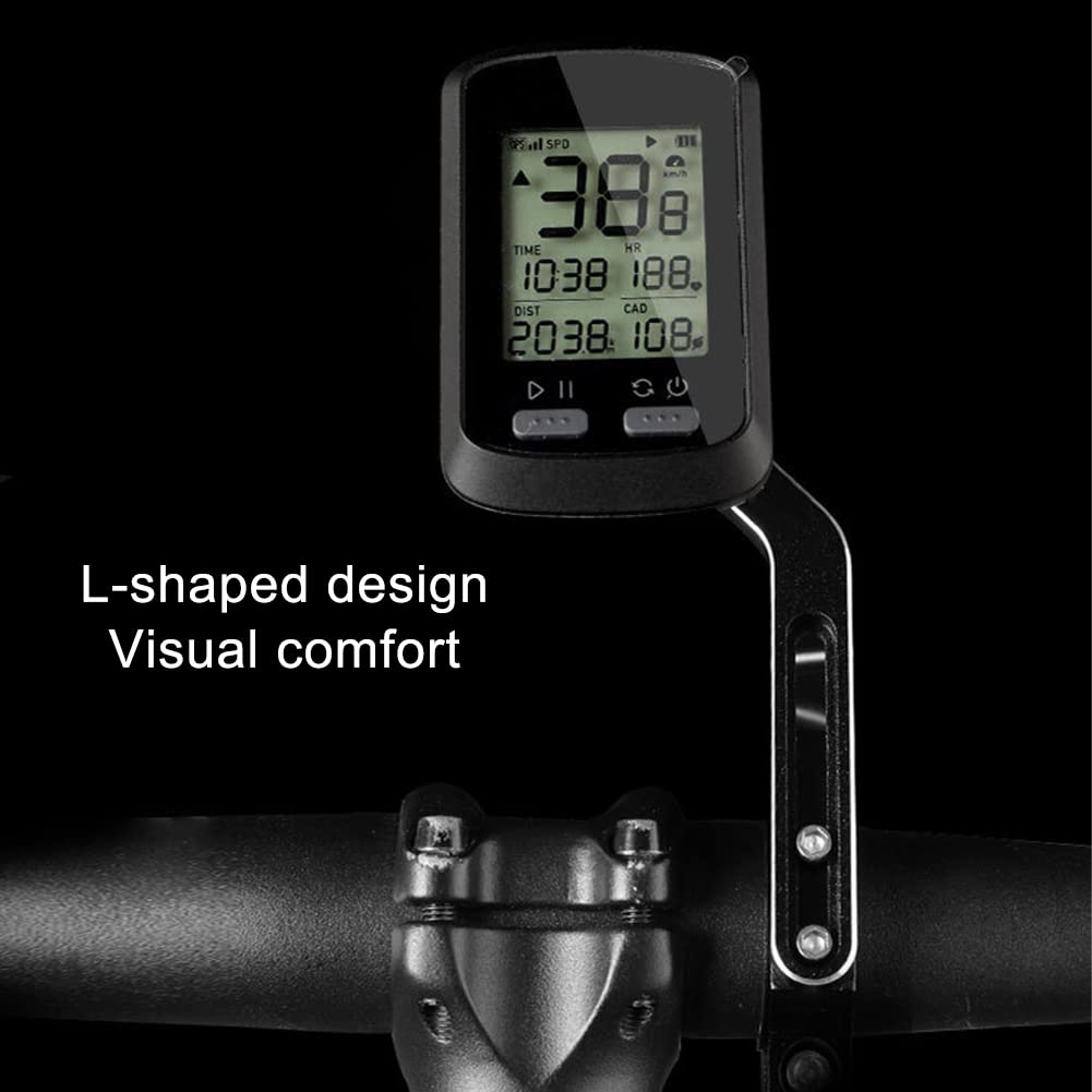 EMVANV Bike Mount, Bike Computer Mount Bracket Holder, Bicycle Handlebar Mount Out Front Handlebar Mount Fit for G-Armin Edge(Black)