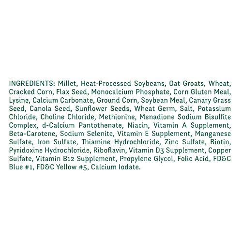 Wild Harvest WH-83540 Wild Harvest Advanced Nutrition Diet for Nutrition Diet for Parakeets, 4.5-Pound